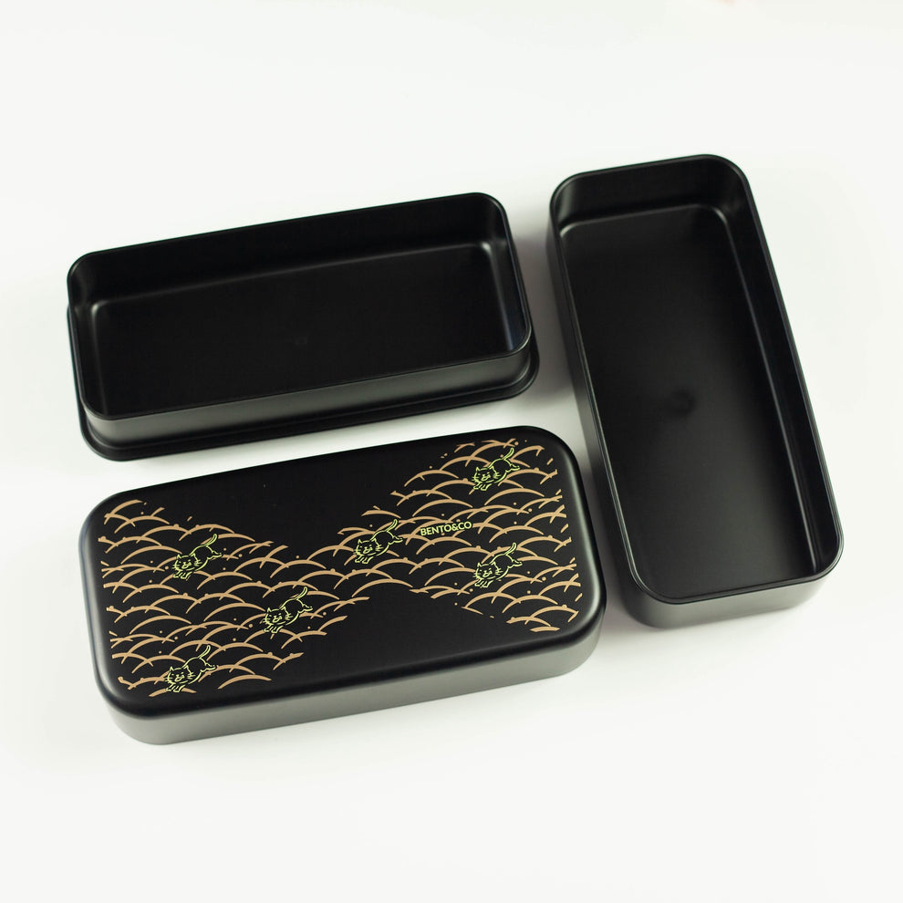 Original Two Tier Bento Box | Dorobo Neko (950mL) – Bento&co